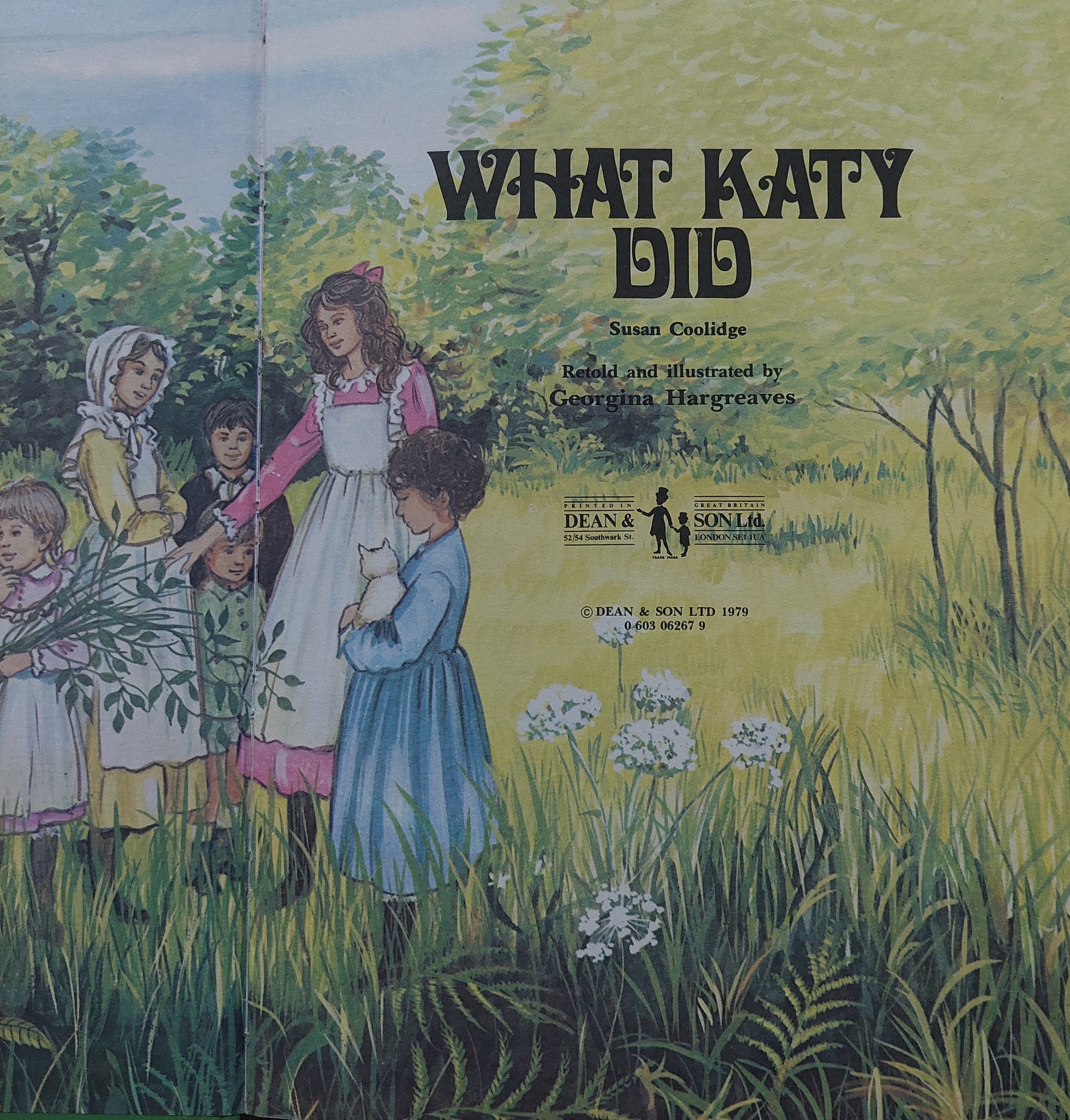 1979 Vintage Harddcover Children's Book. What Katy Did, Susan Coolidge ...