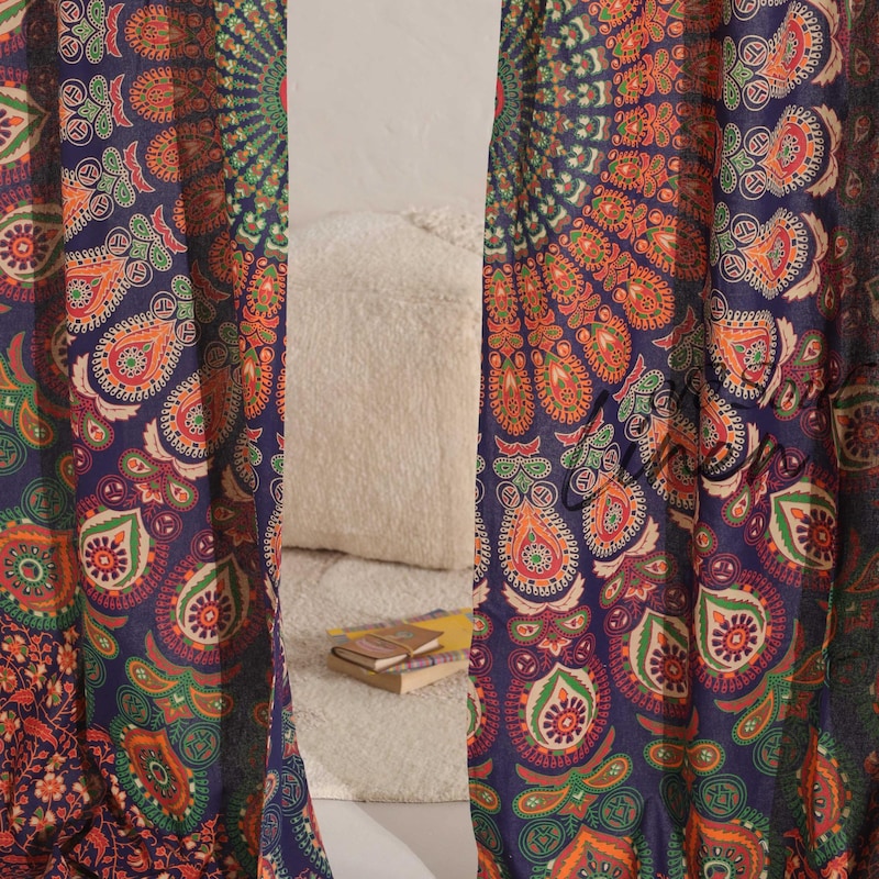 Indian Curtains Tab Top - Etsy