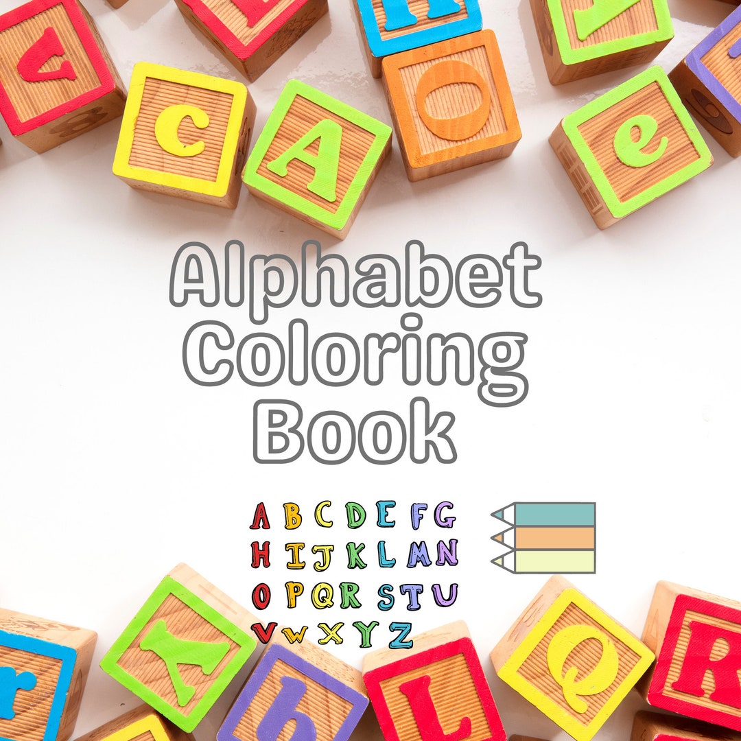 Alphabet Coloring Book for Kids to Learn the ABC - Etsy