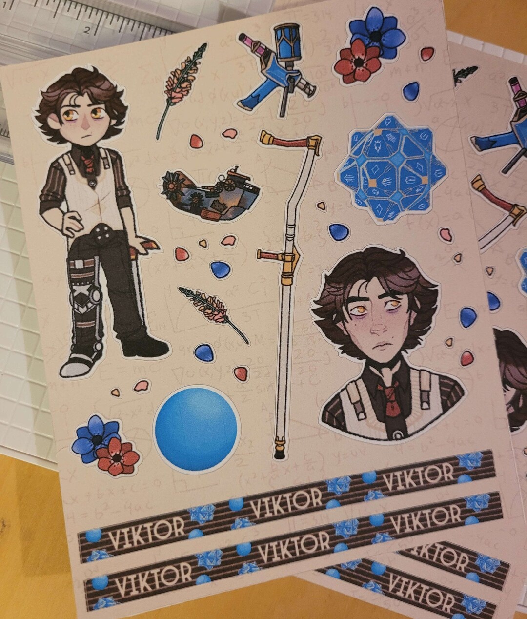 Viktor Arcane Inspired Sticker Sheet **NOT Waterproof** - Etsy