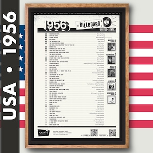 Birthday Billboard Poster • 1956 • USA • the Official Top 50 Hit-parade ...