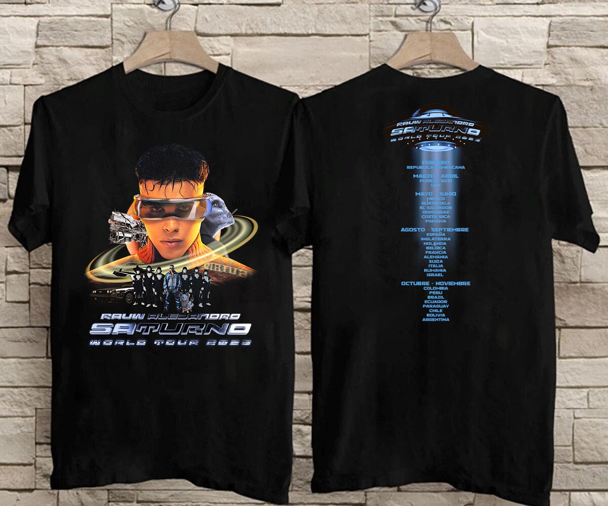 Printblur Rauw Alejandro Saturno World Tour 2023 T-Shirt, Rauw ... Printblur Rauw Alejandro Saturno World Tour 2023 T-Shirt, Rauw ...