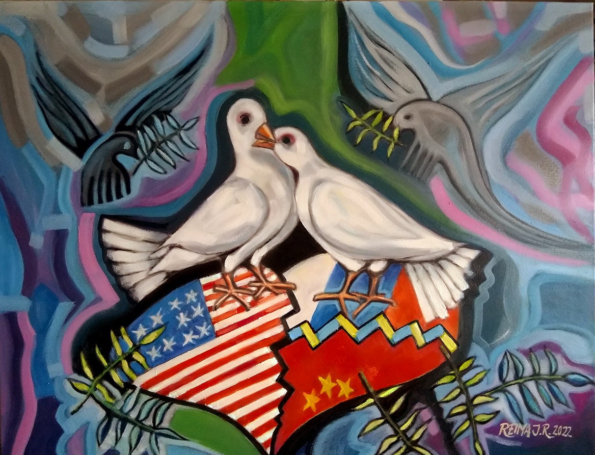 Unifiers of Peace, is There Hope - Original Fine Art - Oil on Canvas - Etsy