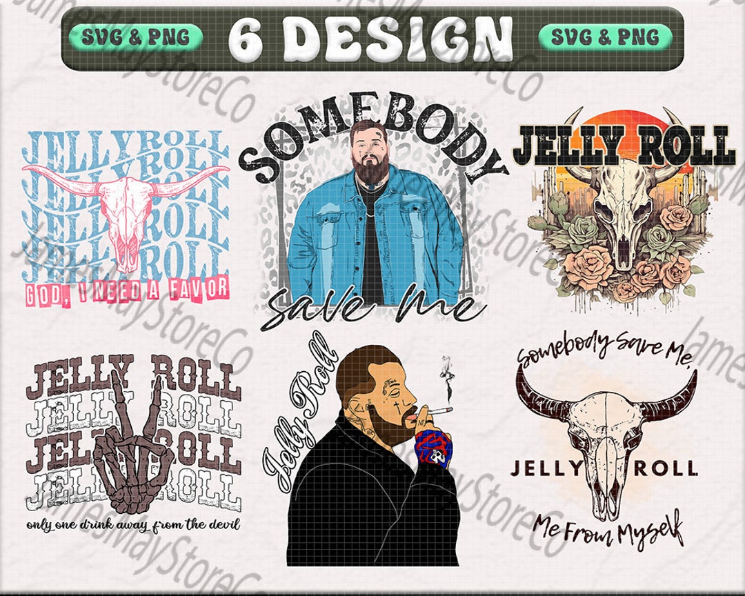Jelly Roll Png Somebody Save Me Png Jelly Roll Tour Png Son - Etsy UK