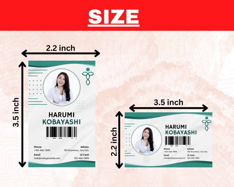 Doctor ID Badge Template for Doctors, Nurse and Hospital Staffs, Fully ...
