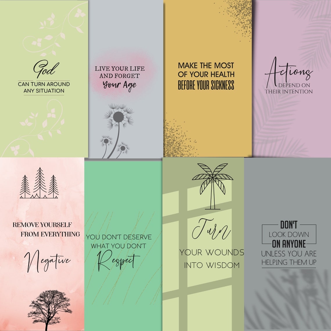 Instagram Motivational Quotes Templates Inspirational - Etsy