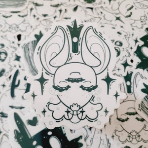 Three-eyed Bat Princess Sticker - Etsy