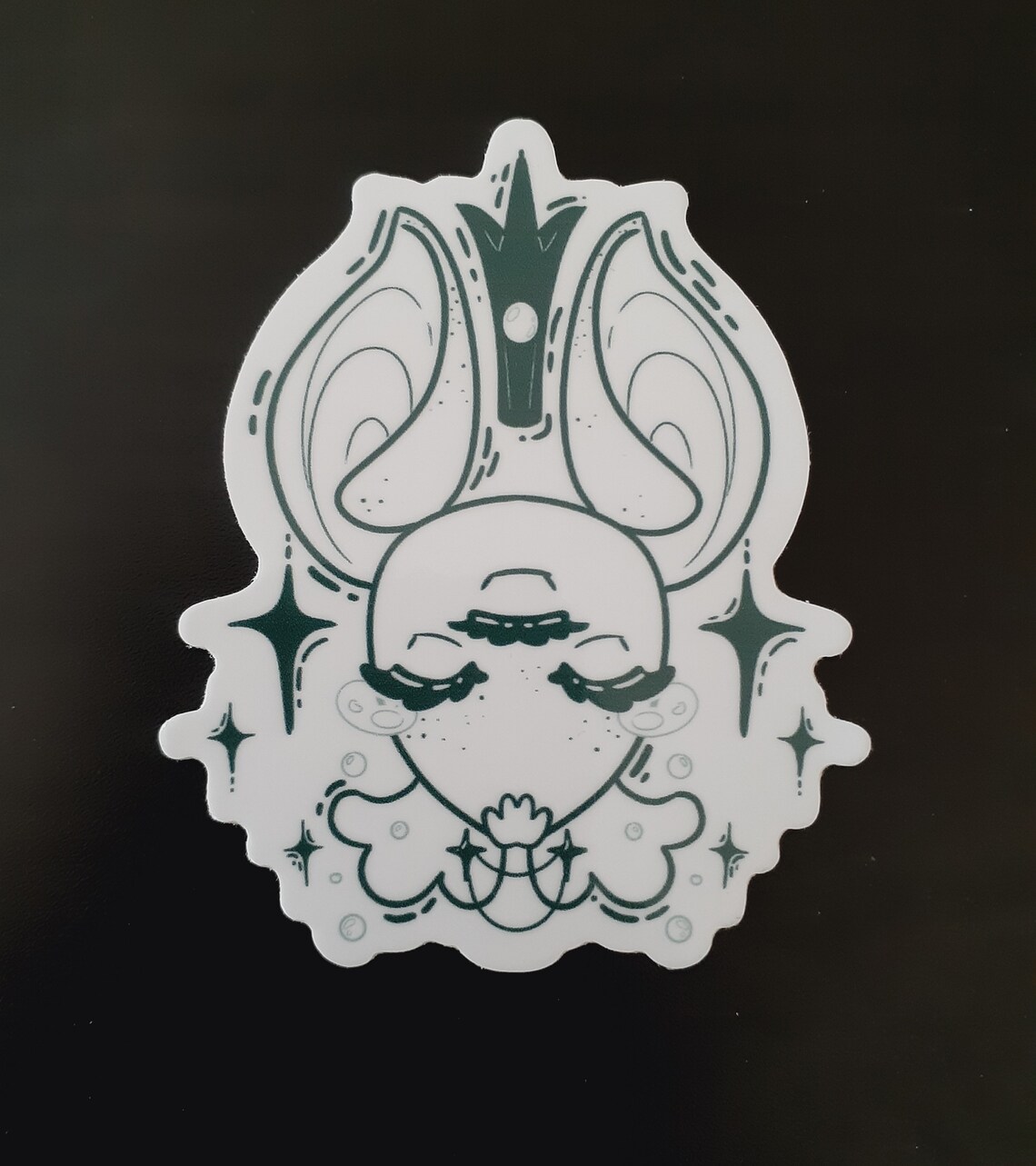 Three-eyed Bat Princess Sticker - Etsy