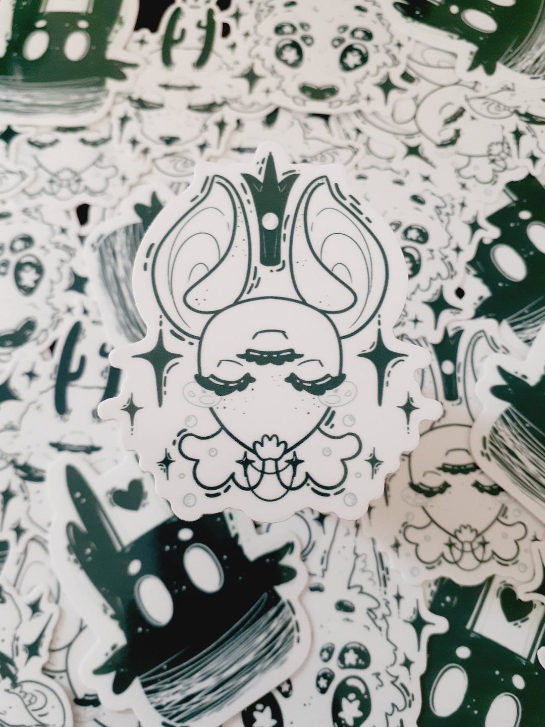Three-eyed Bat Princess Sticker - Etsy