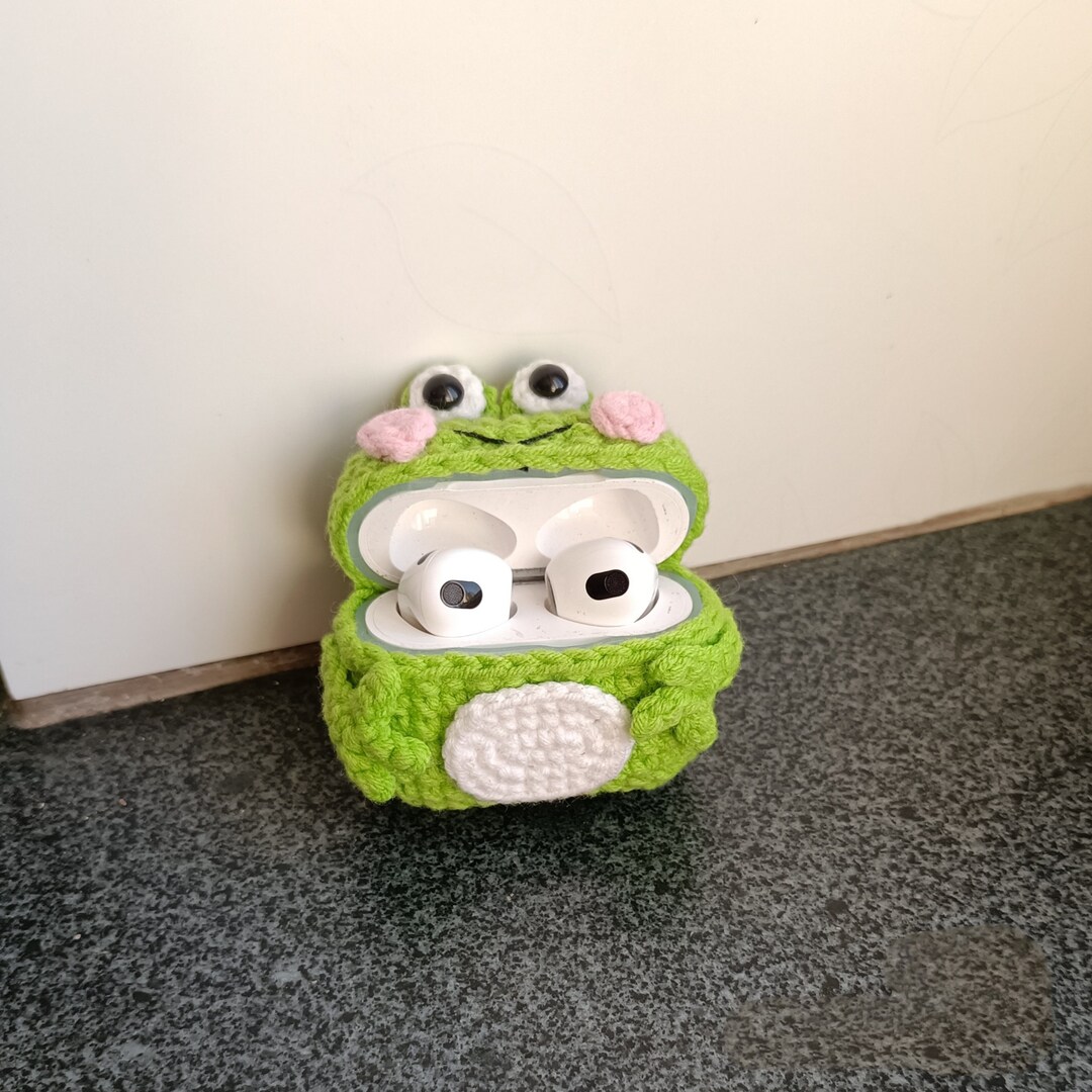 Frog Crochet Headphone Case Crochet Animal Headphone Case - Etsy