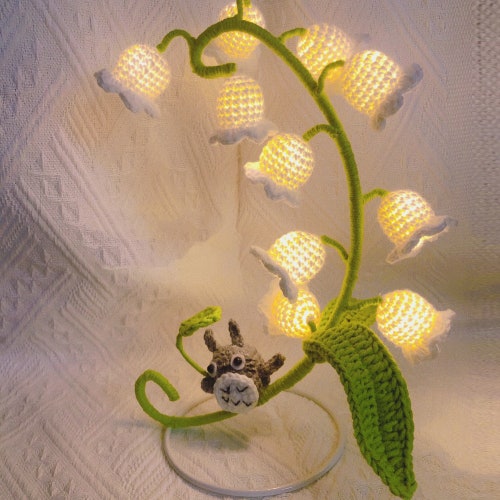 Crochet Orchid Flowers Crochet Flower Lamp Crochet Lilies - Etsy