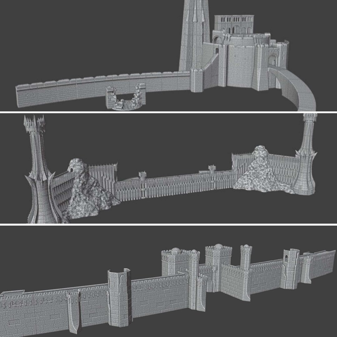 ALL 3 Fantasy STL Wargaming Fortress Sets 28mm - Etsy