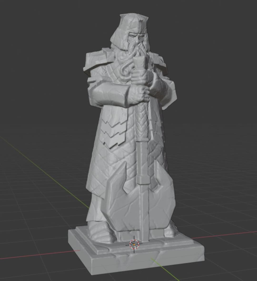 Dwarven Guard Statue - Etsy