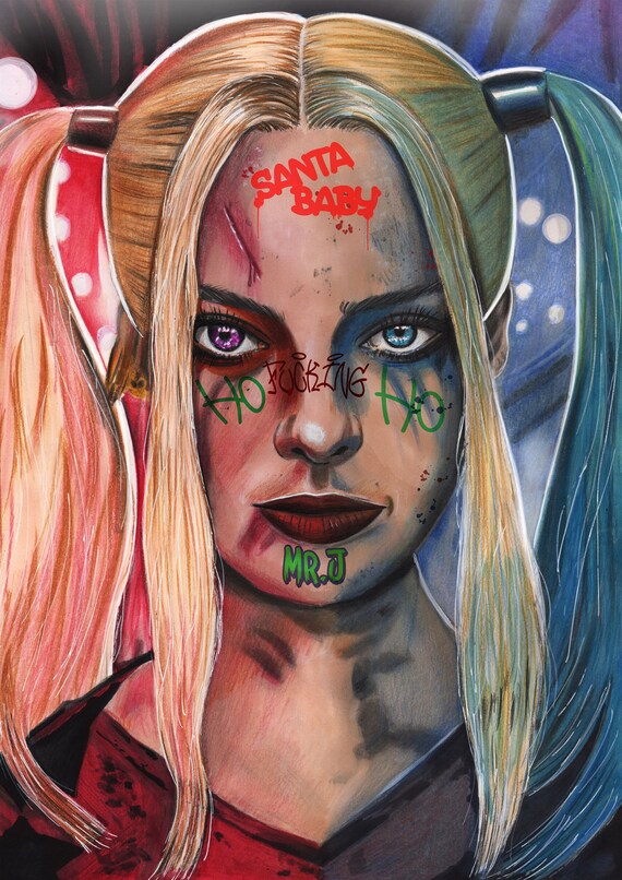 Christmas Harley Quinn Etsy