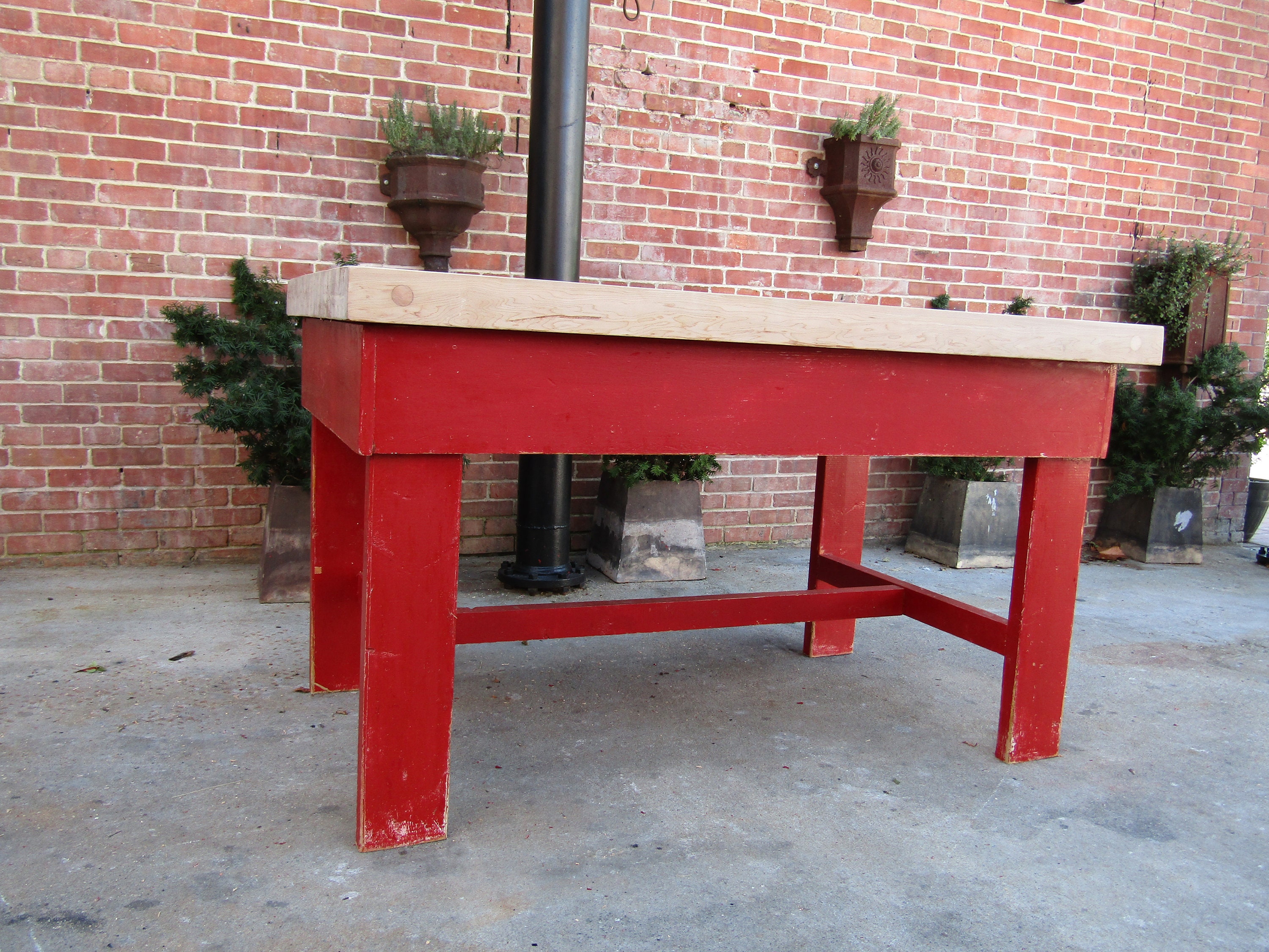 Very Chunky Large Vintage Butchers Block Table 1950s Beech - Etsy