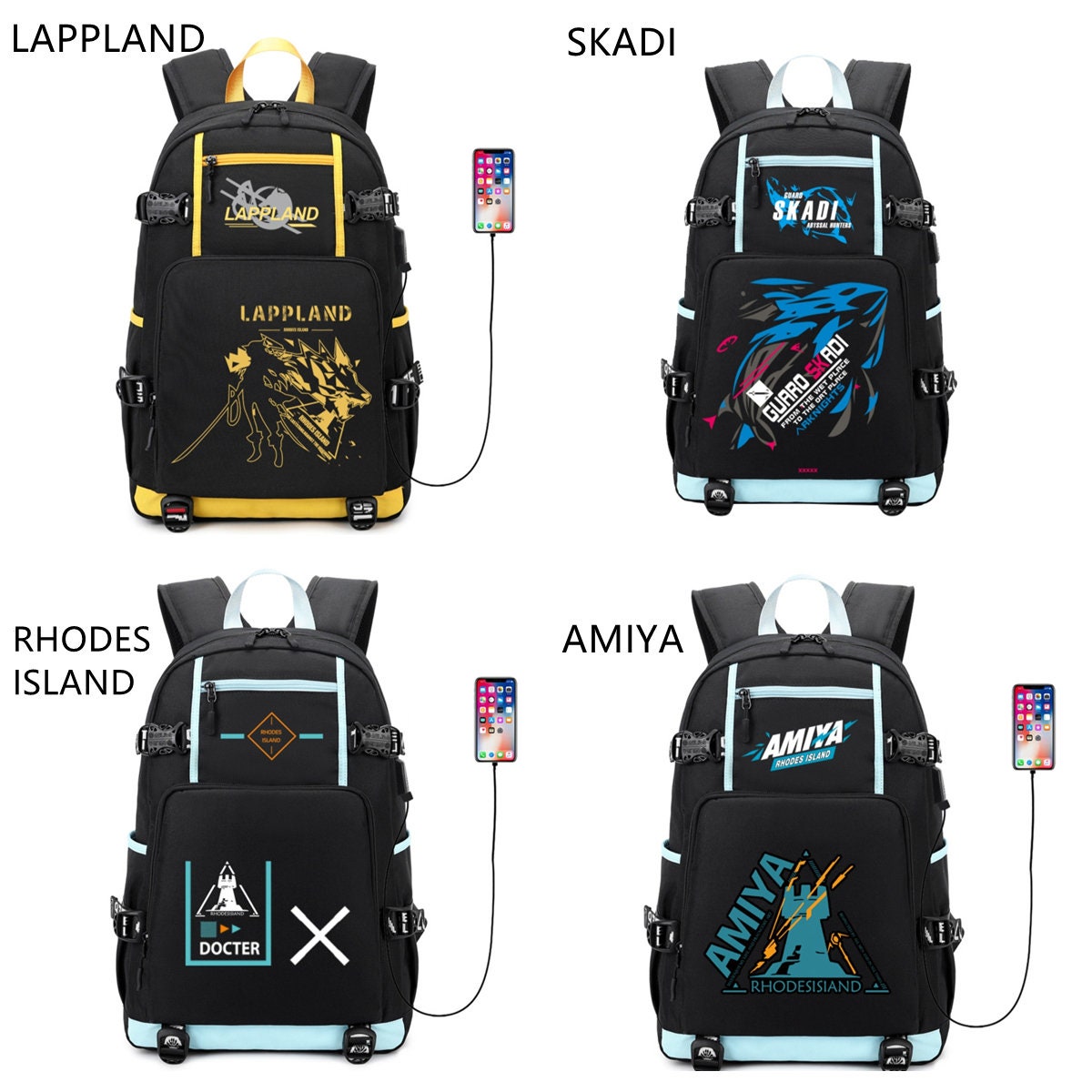 Arknights Characters Theme Backpacks - Etsy Canada