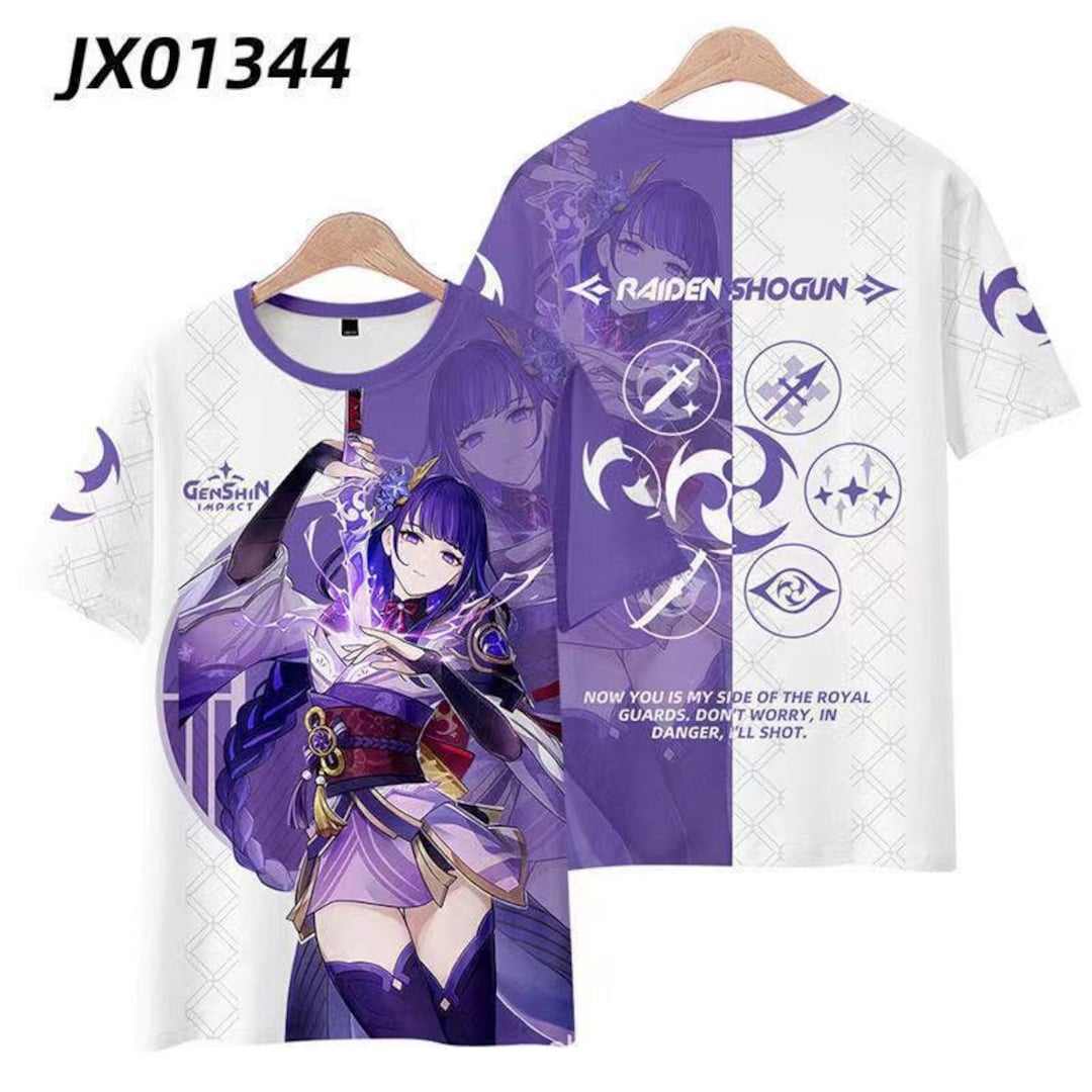 Genshin Impact Character Stamping T-shirt Your Favourite Characters ...