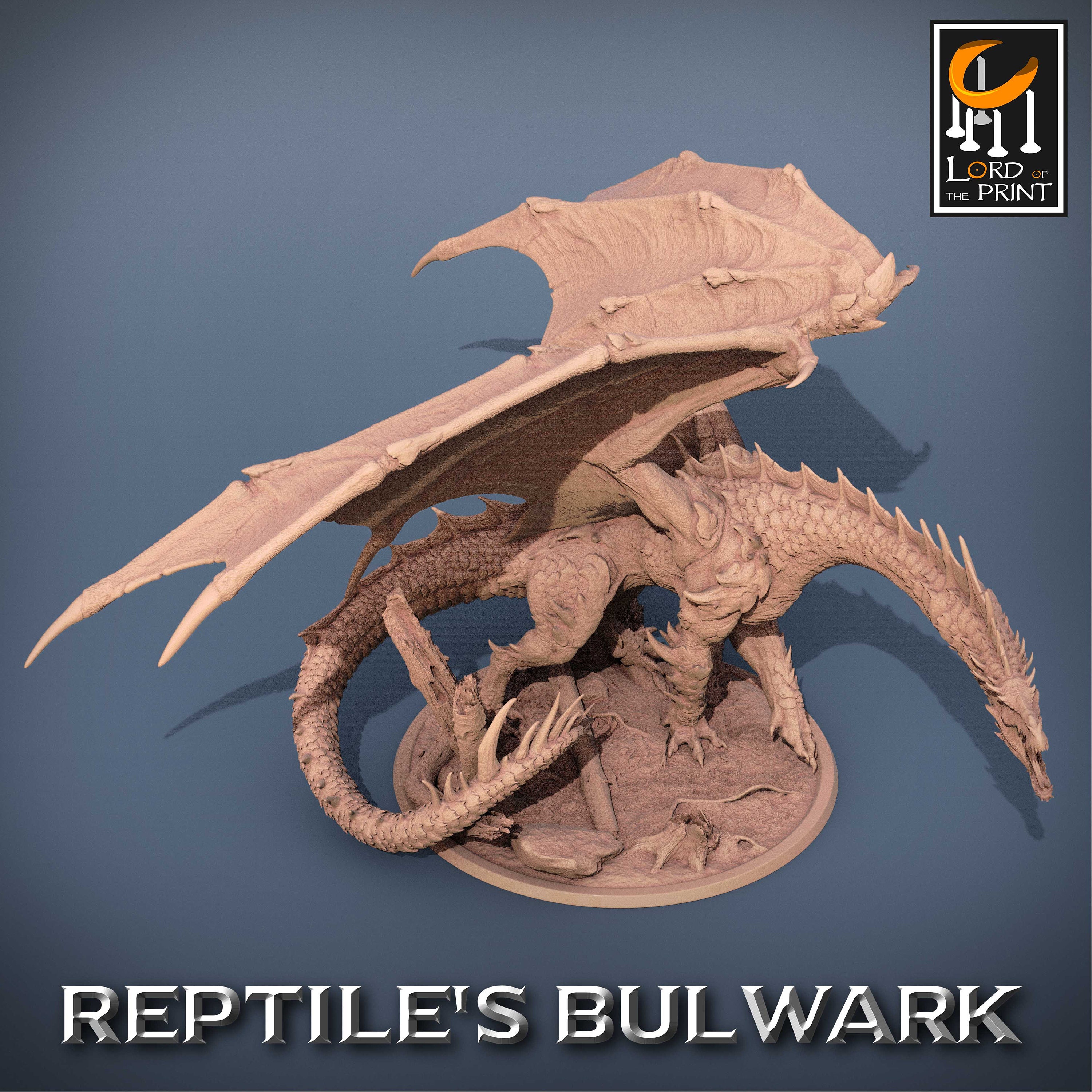 Lord of the Print Reptiles Bulwark Resin Miniature Green - Etsy