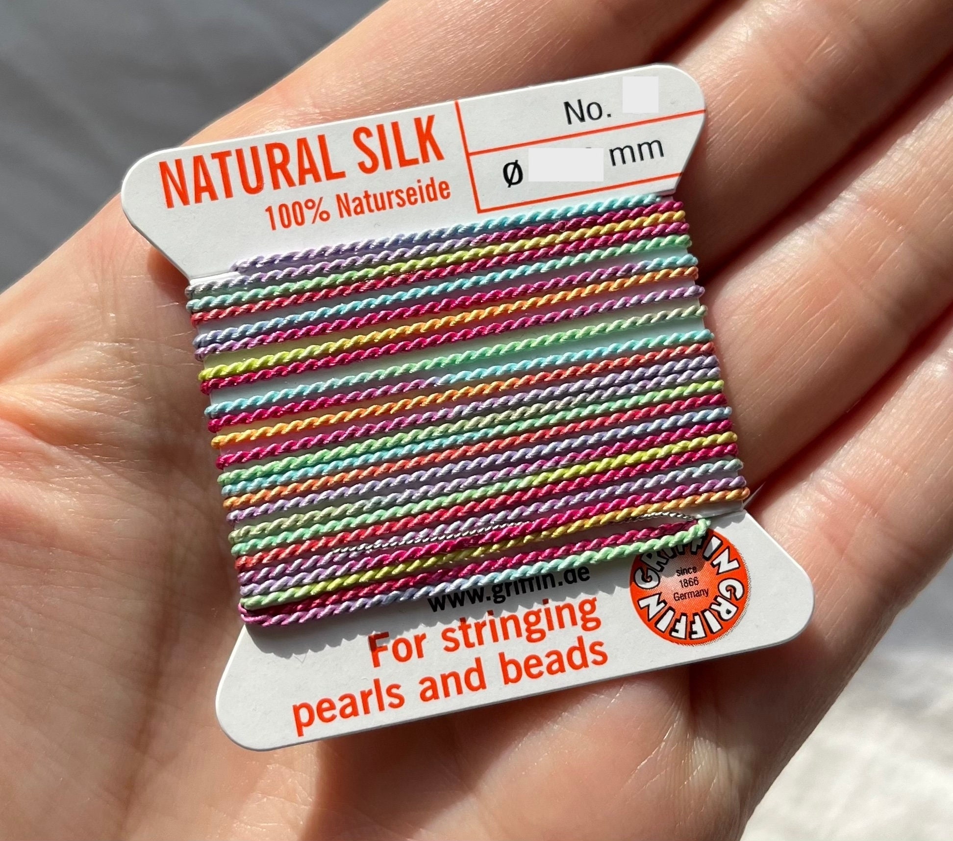GRIFFIN Silk Cord in BRIGHT RAINBOW, Griffin Silk, Griffin Silk Cord ...