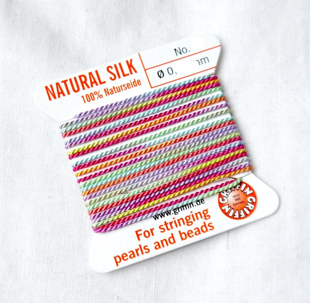 GRIFFIN Silk Cord in BRIGHT RAINBOW, Griffin Silk, Griffin Silk Cord, Rainbow Thread, Silk Cord ...