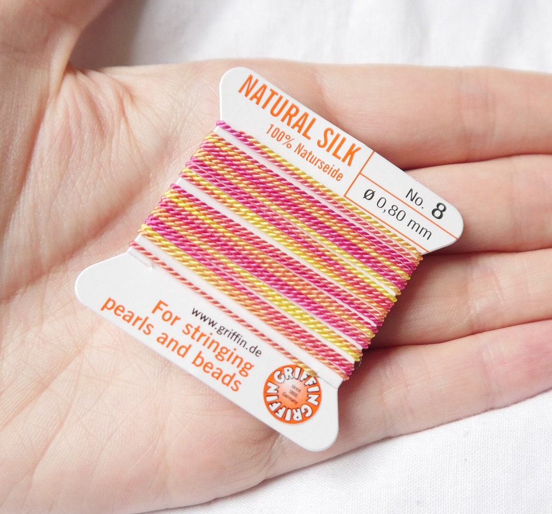 GRIFFIN Silk Threads in SUNSET, Handdyed Rainbow Griffin Silk ...