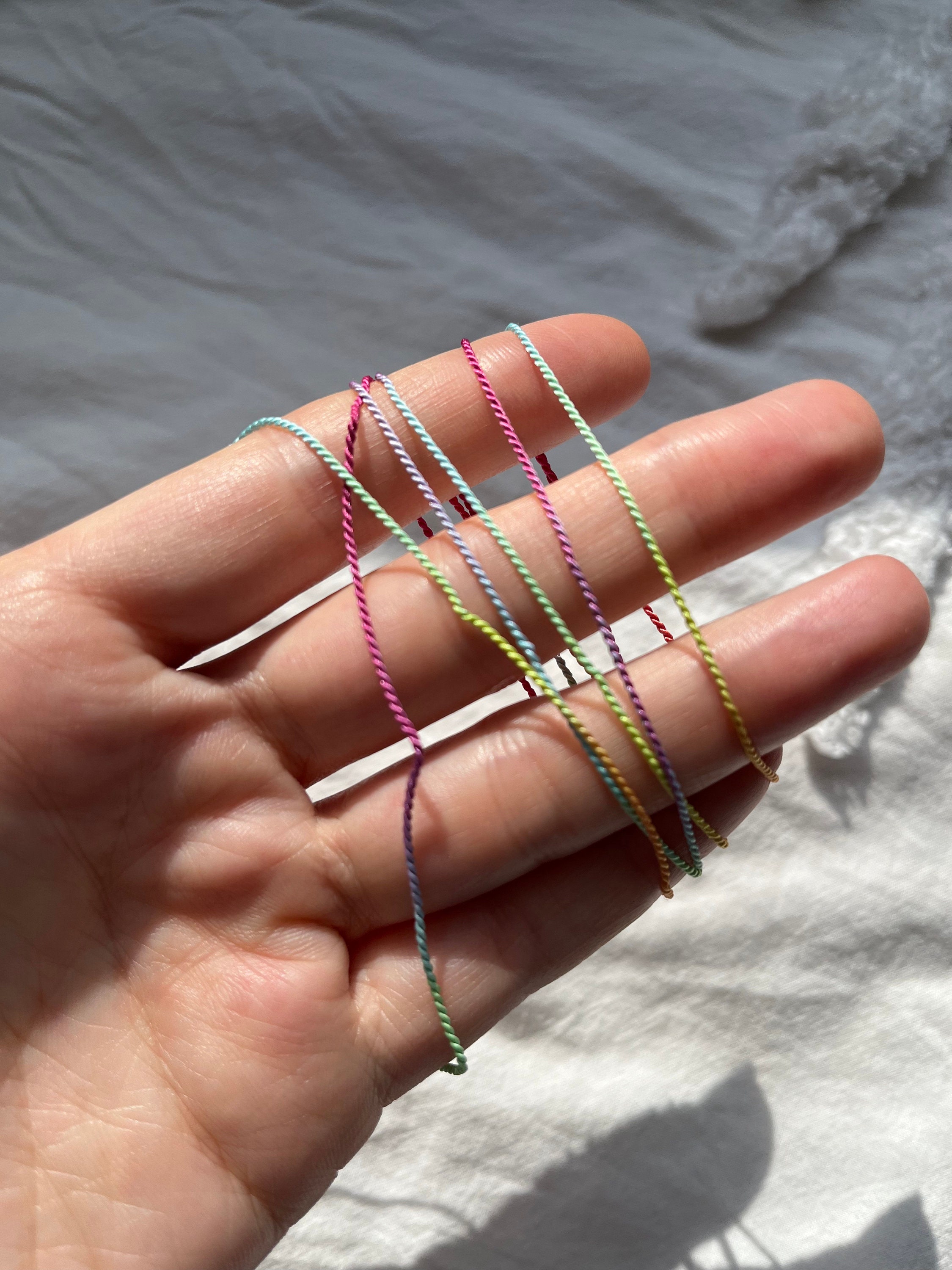 GRIFFIN Silk Cord in BRIGHT RAINBOW, Griffin Silk, Griffin Silk Cord ...