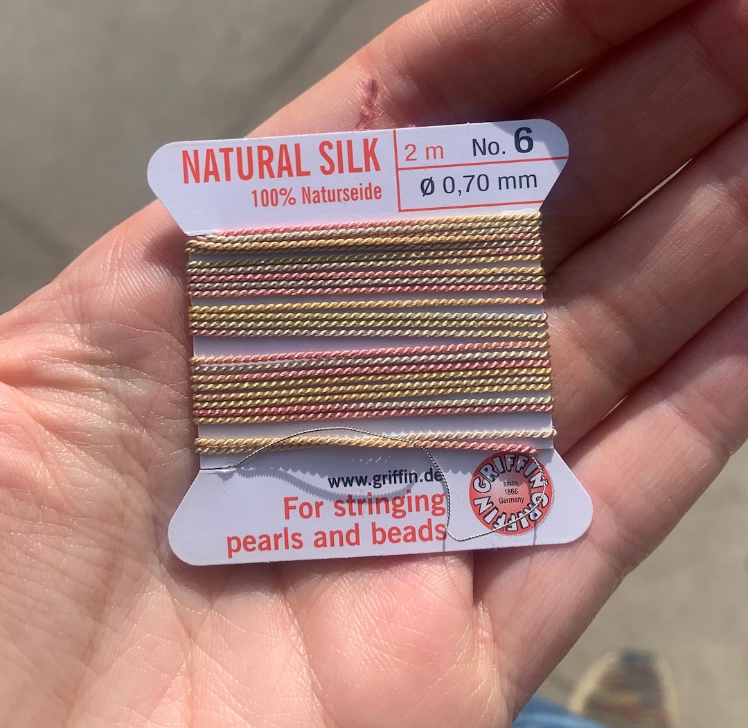 GRIFFIN Hand Dyed Silk Beading Thread: Fall Rainbow - Etsy