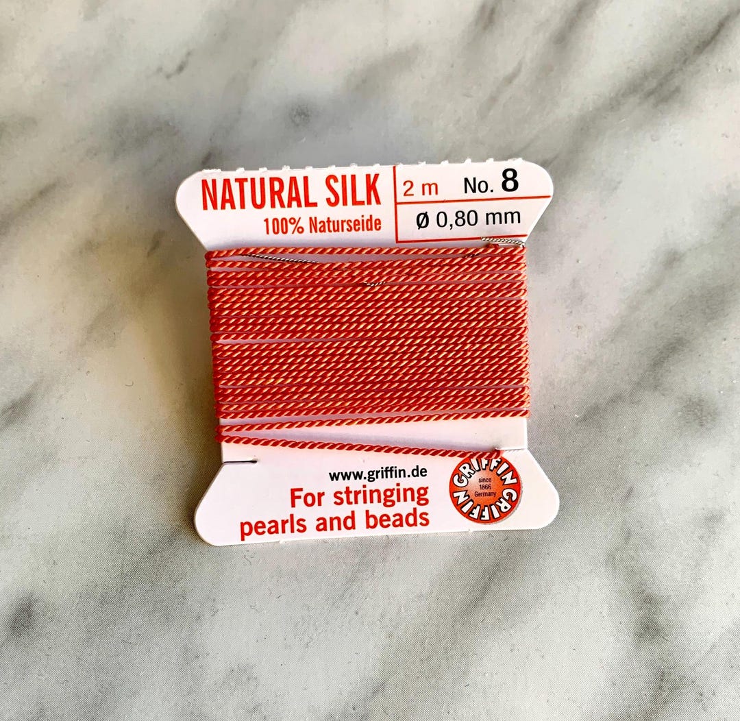 GRIFFIN GRIFFIN Silk Thread in PUMPKIN Orange, Needle Thread Cord for ...