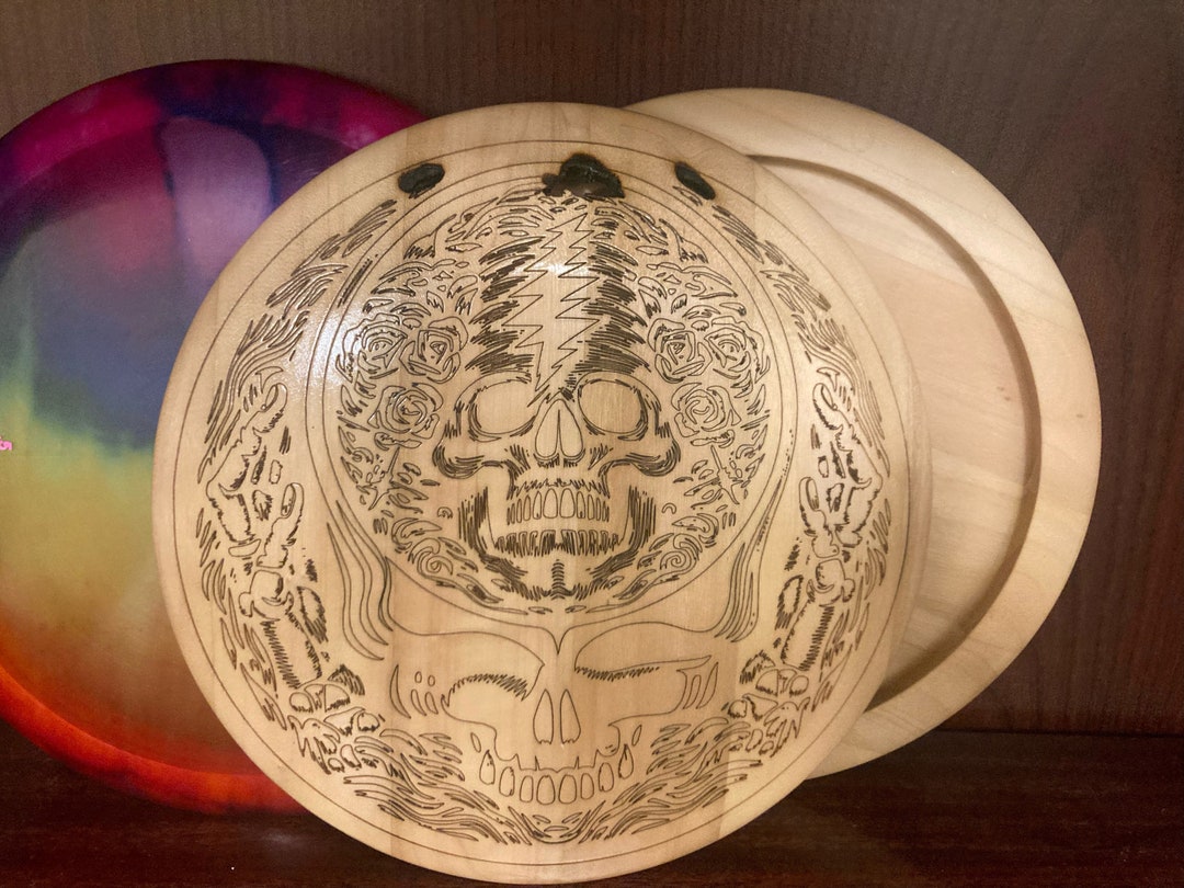 Grateful Dead Disc Golf 8" Disc Wooden Custom Burned Disc Trophy - Etsy