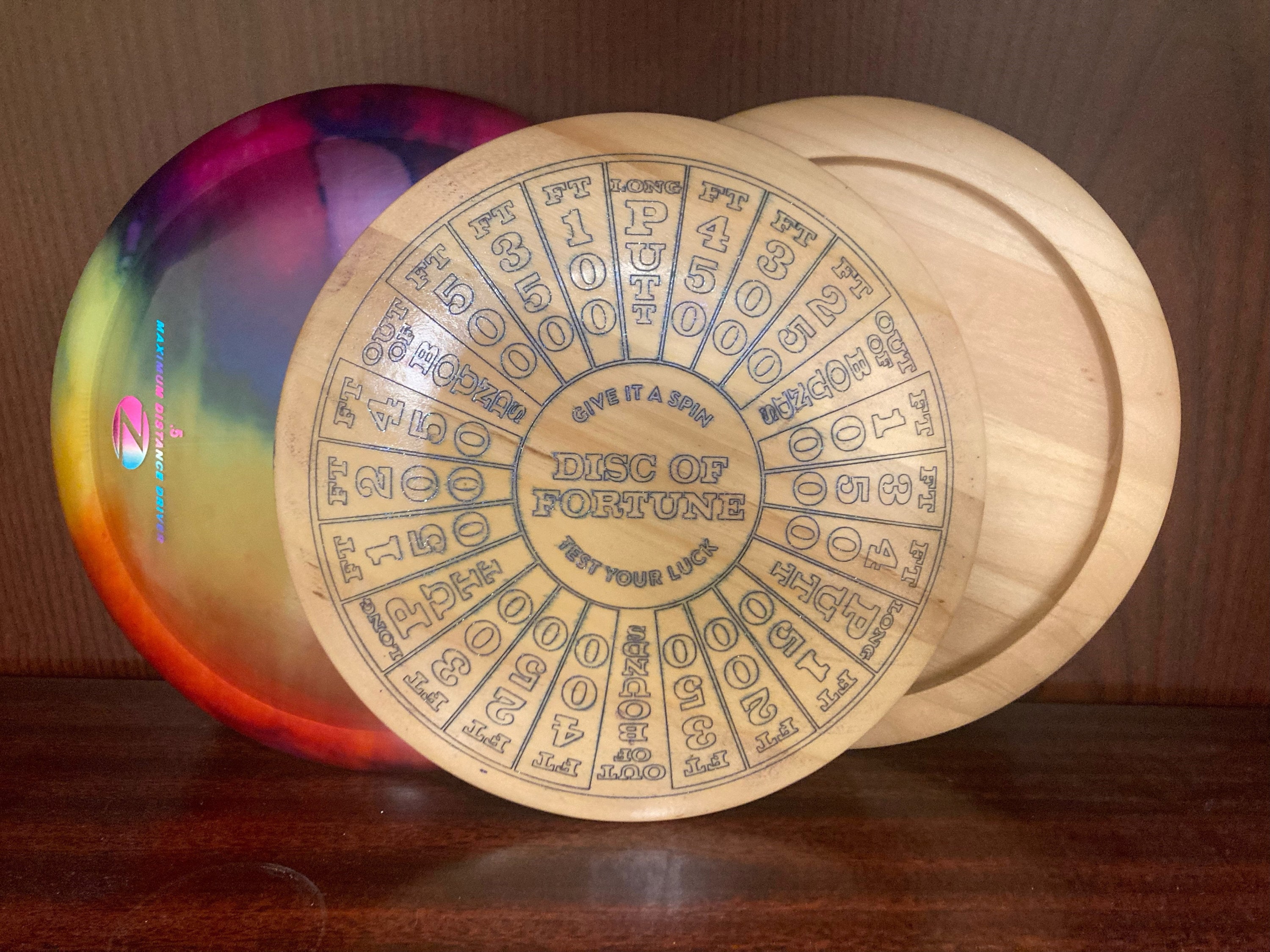 Disc of Fortune Disc Golf 8" Disc Wooden Custom Burned Disc Trophy - Etsy