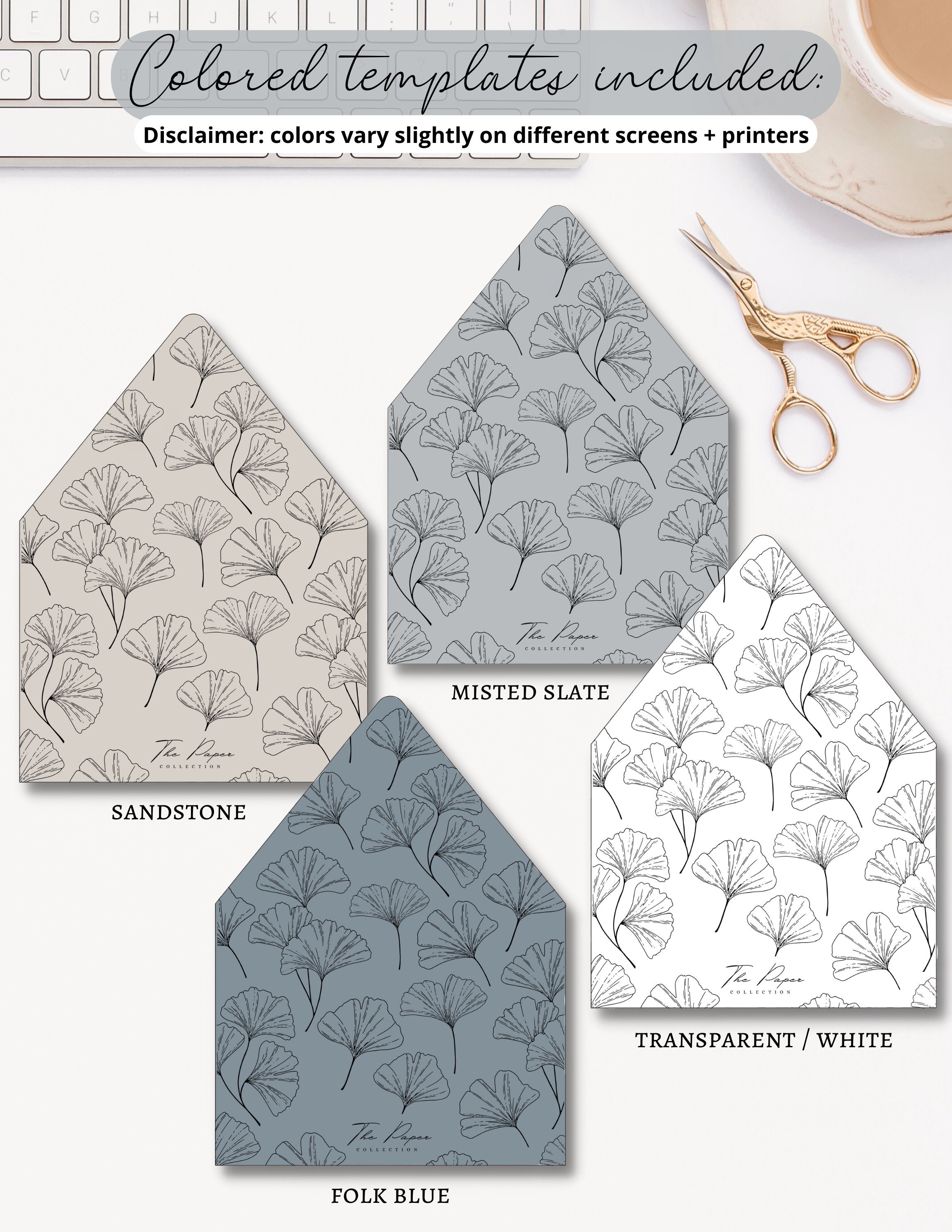 Envelope Liner Template, Printable Envelope Liner, Editable Envelope ...