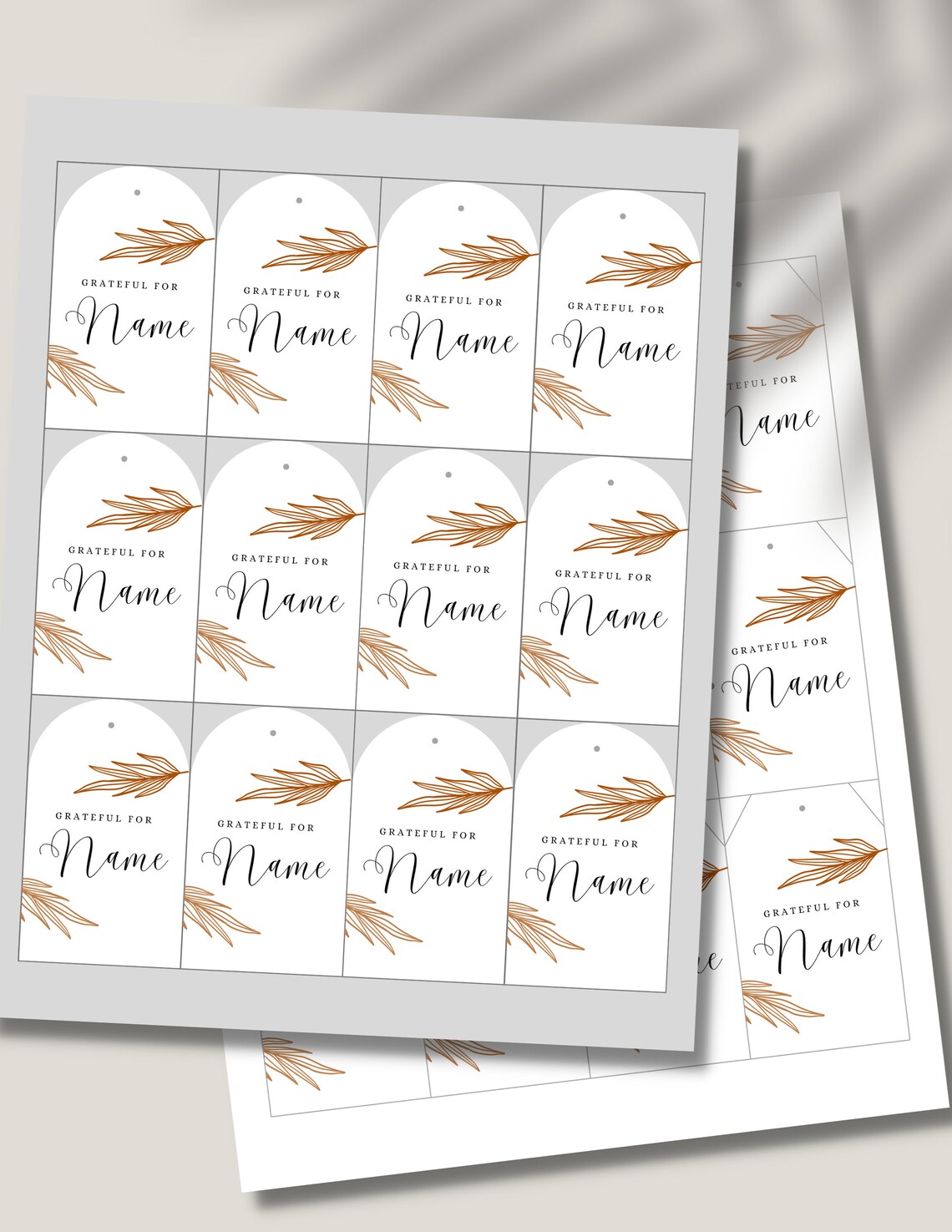Printable Thanksgiving Place Card Tags, Thanksgiving Place Card ...
