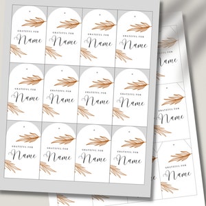 Printable Thanksgiving Place Card Tags, Thanksgiving Place Card ...