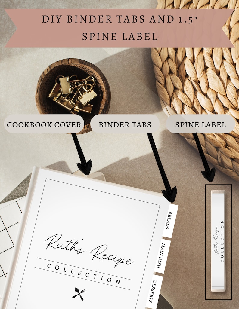 Cookbook Template, EXPANDED SET, Recipe Template, Recipe Book Template ...
