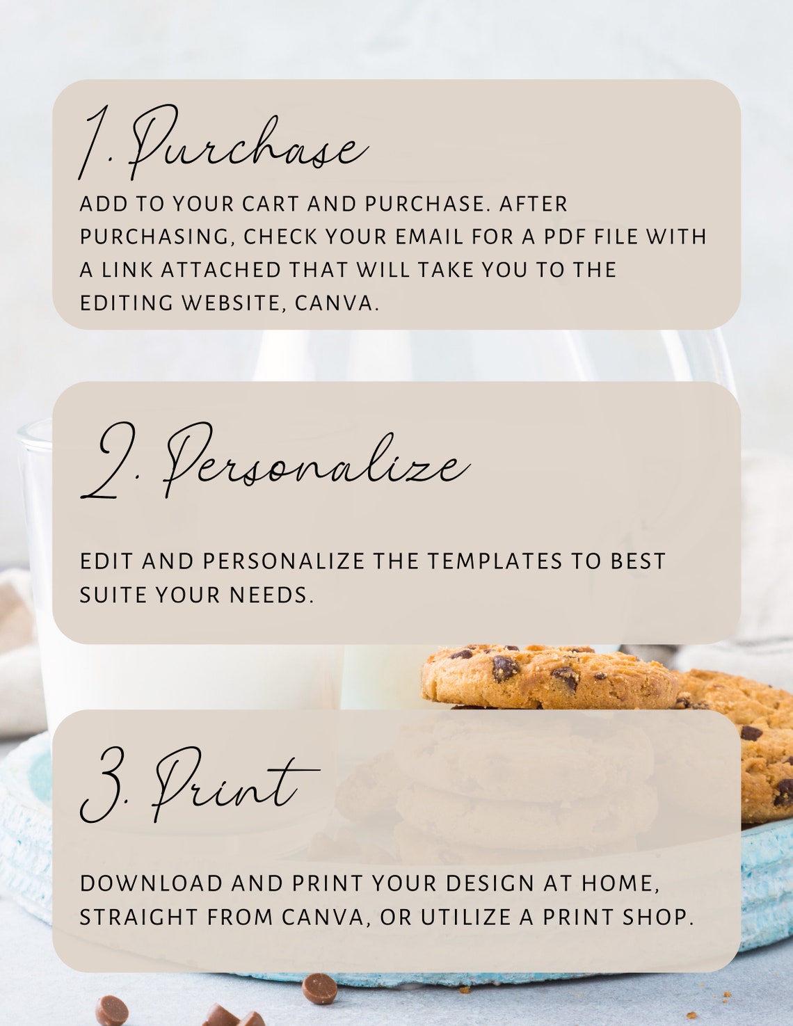 Recipe Template Editable Recipe Card Template Recipe Cards - Etsy