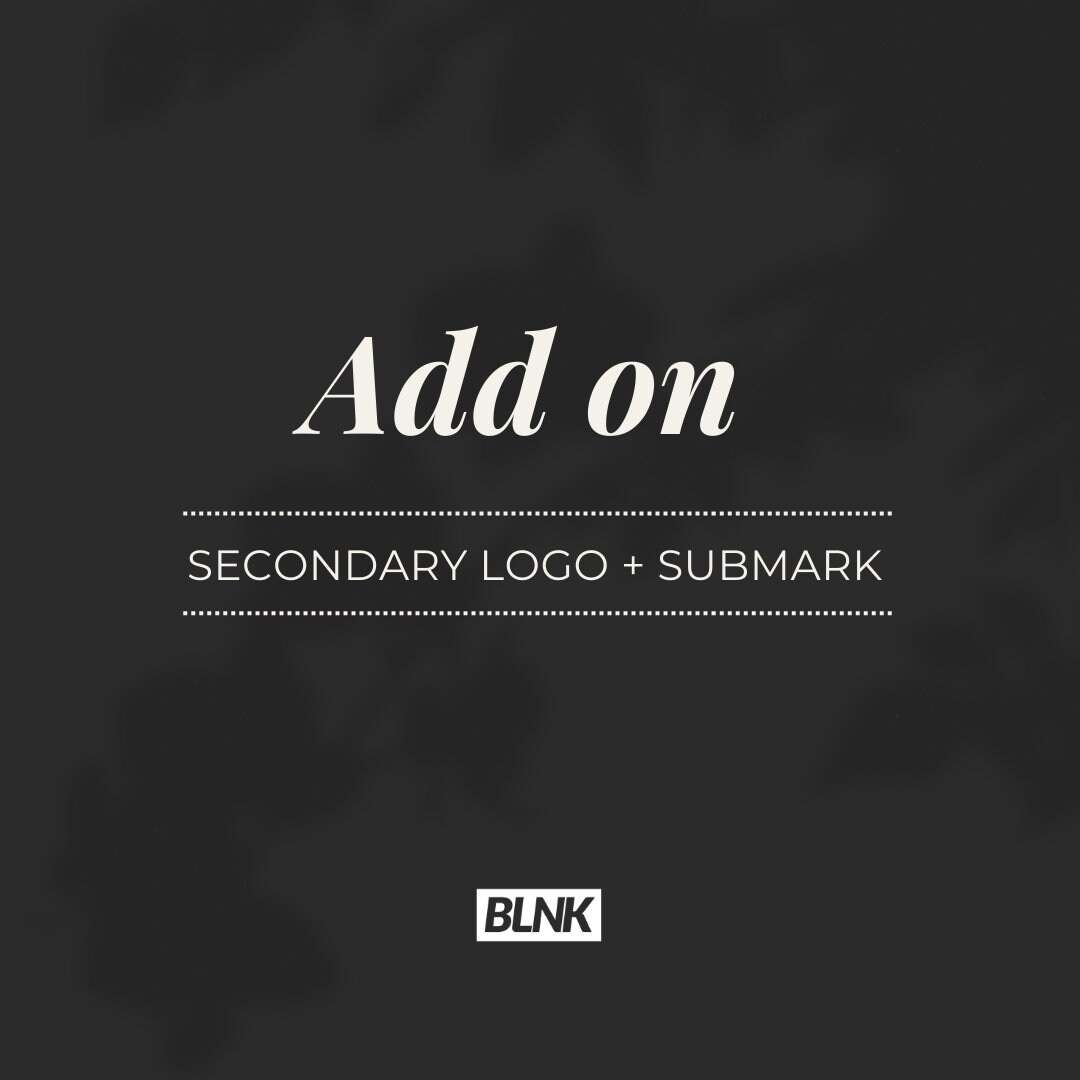 Add on Secondary Logo Submark Logo to Be Purchased - Etsy