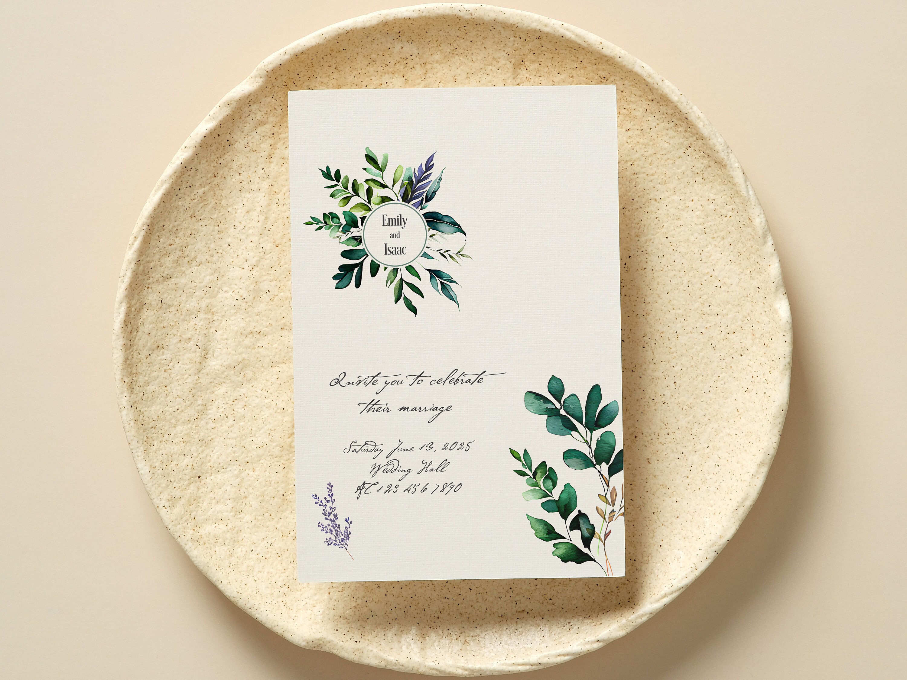 Rustic Watercolor Floral Clipart Set for DIY Stationery, Scrapbooks ...