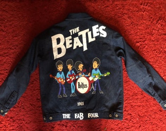 Beatles Denim Jacket - Etsy UK