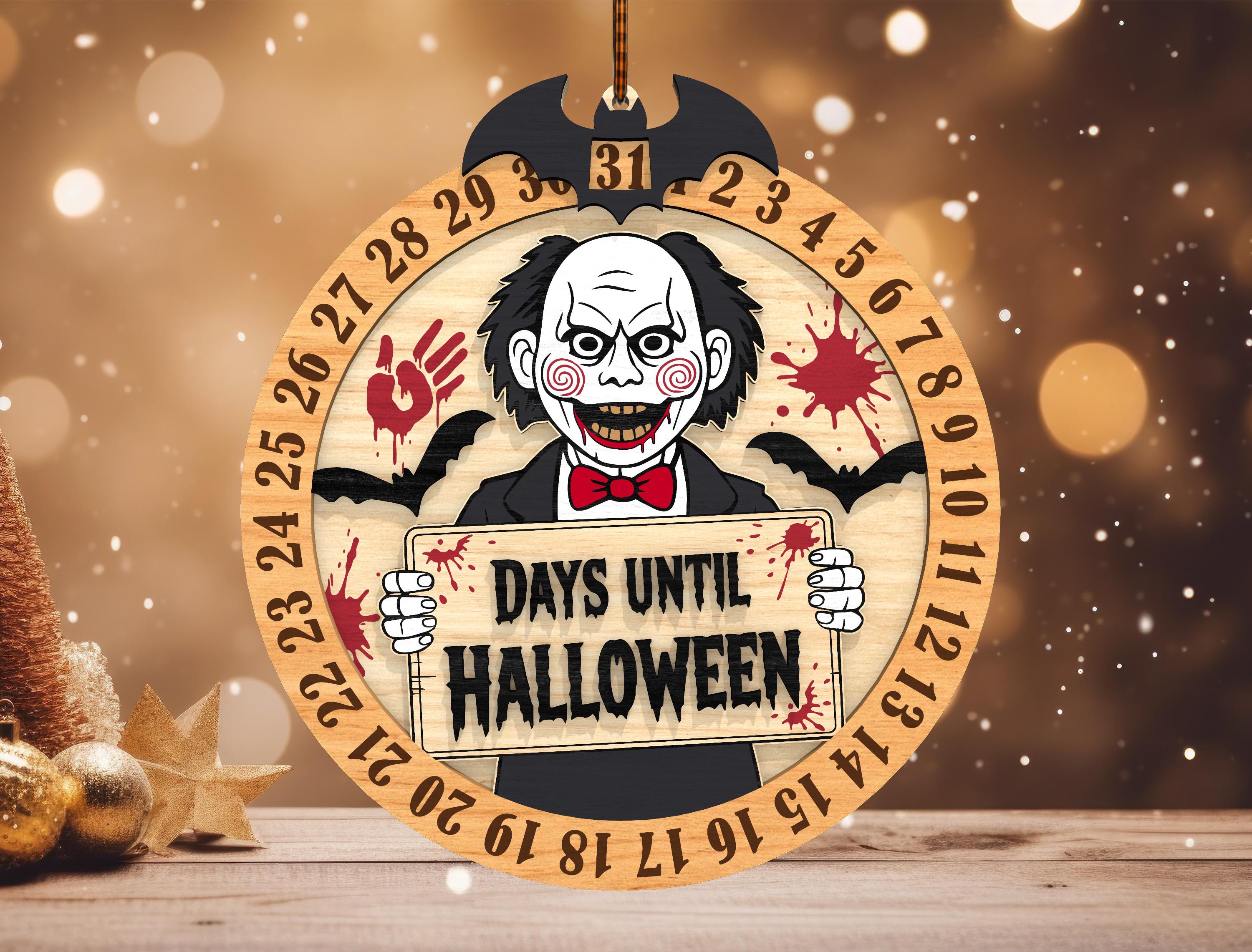 Horror Movie Countdown Calendar Svg, Happy Halloween Svg, Days Until ...