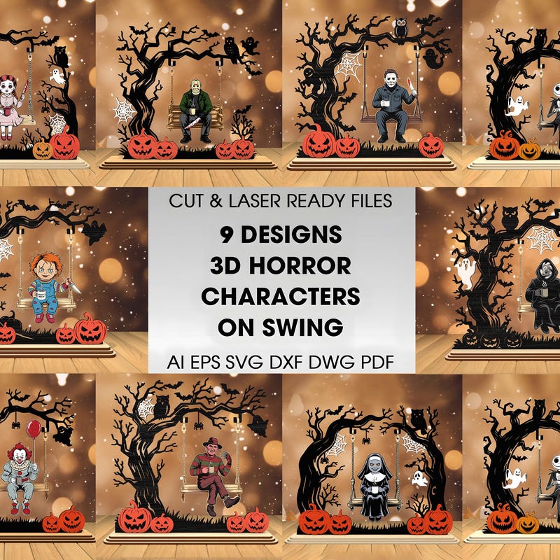 Horror Characters Tables - Etsy UK