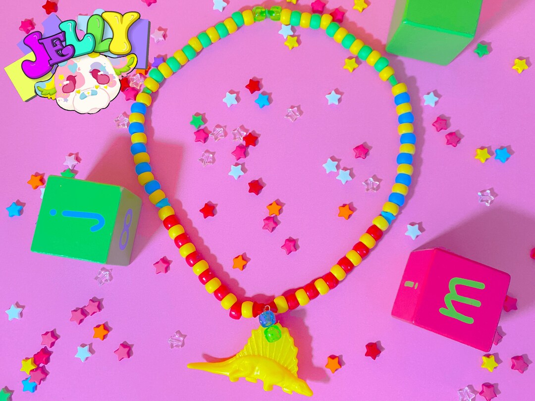 Decora/kidcore Dimetrodon Dinosaur Necklace - Etsy