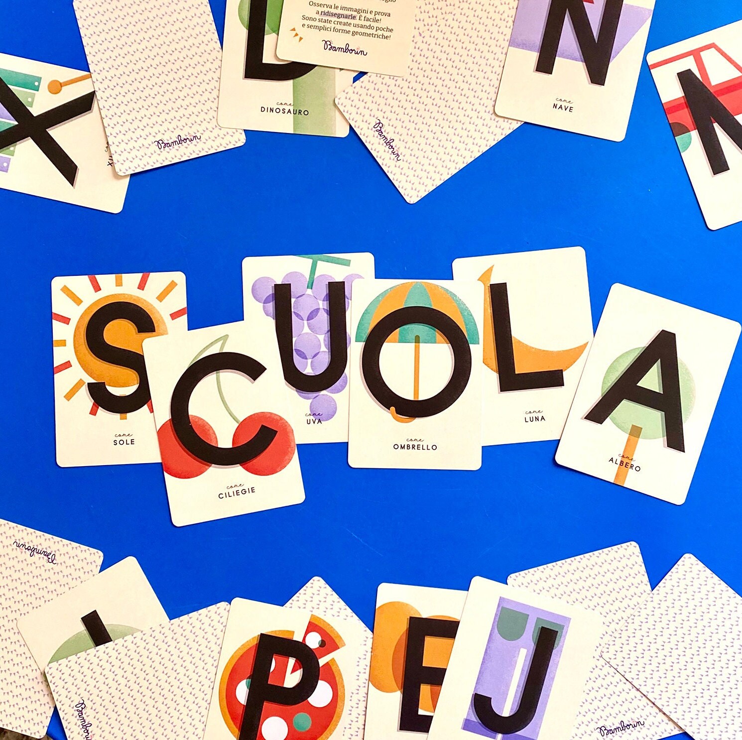 Abecedario illustrato/flashcards alfabeto italiano/lettere dalla A alla ...