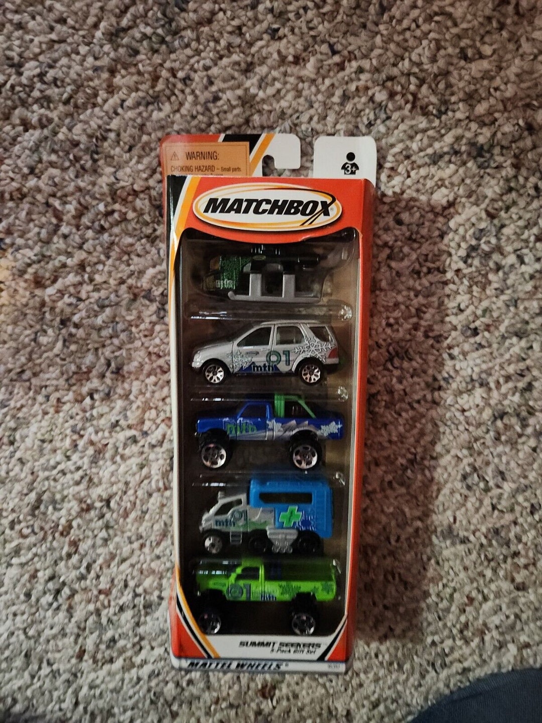 2001 Matchbox 5 Pack Gift Set Summit Seekers 95392 Trucks 1/64 Car NEW ...