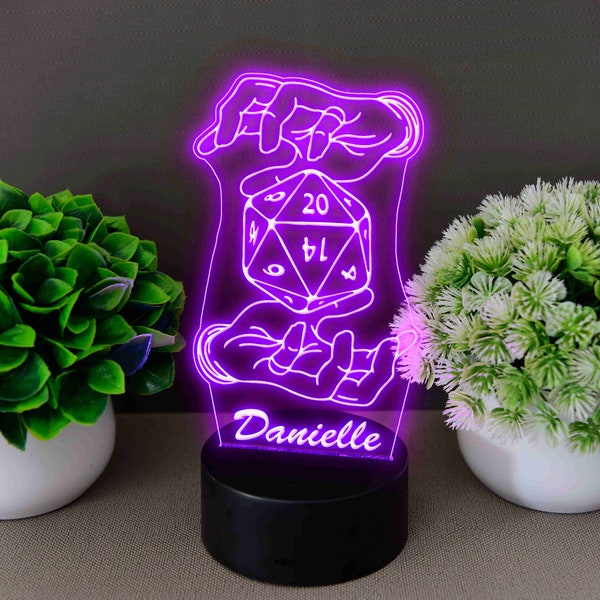 Dungeons and Dragons Neon Light - Etsy