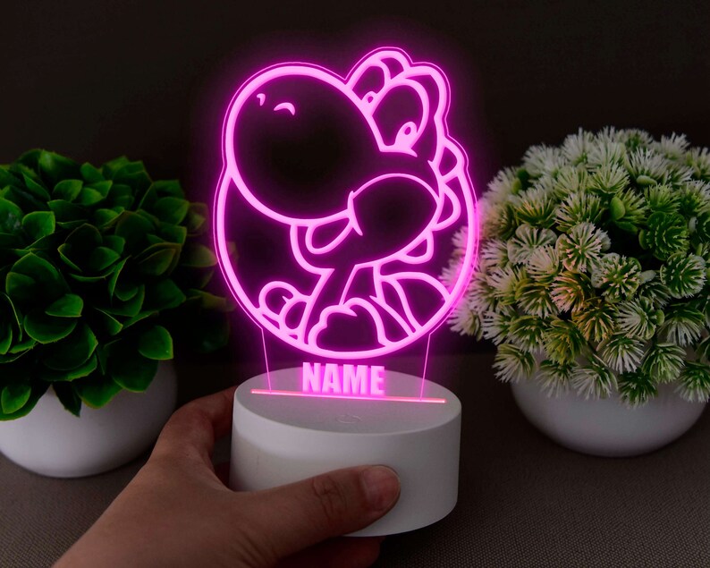 Personalized Yoshi Night Lights Birthday Gift for Children - Etsy