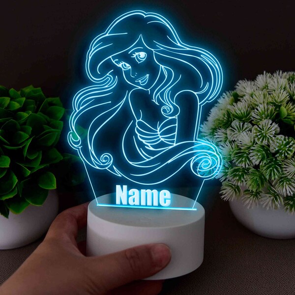 Little Mermaid Lamp - Etsy