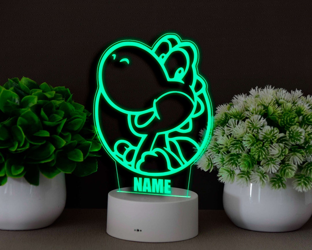 Personalized Yoshi Night Lights Birthday Gift for Children - Etsy