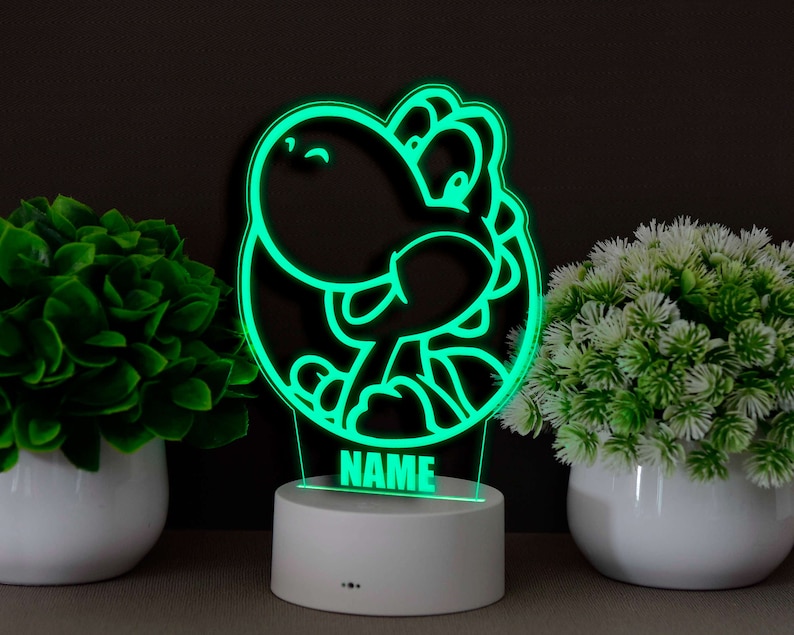 Personalized Yoshi Night Lights Birthday Gift for Children - Etsy