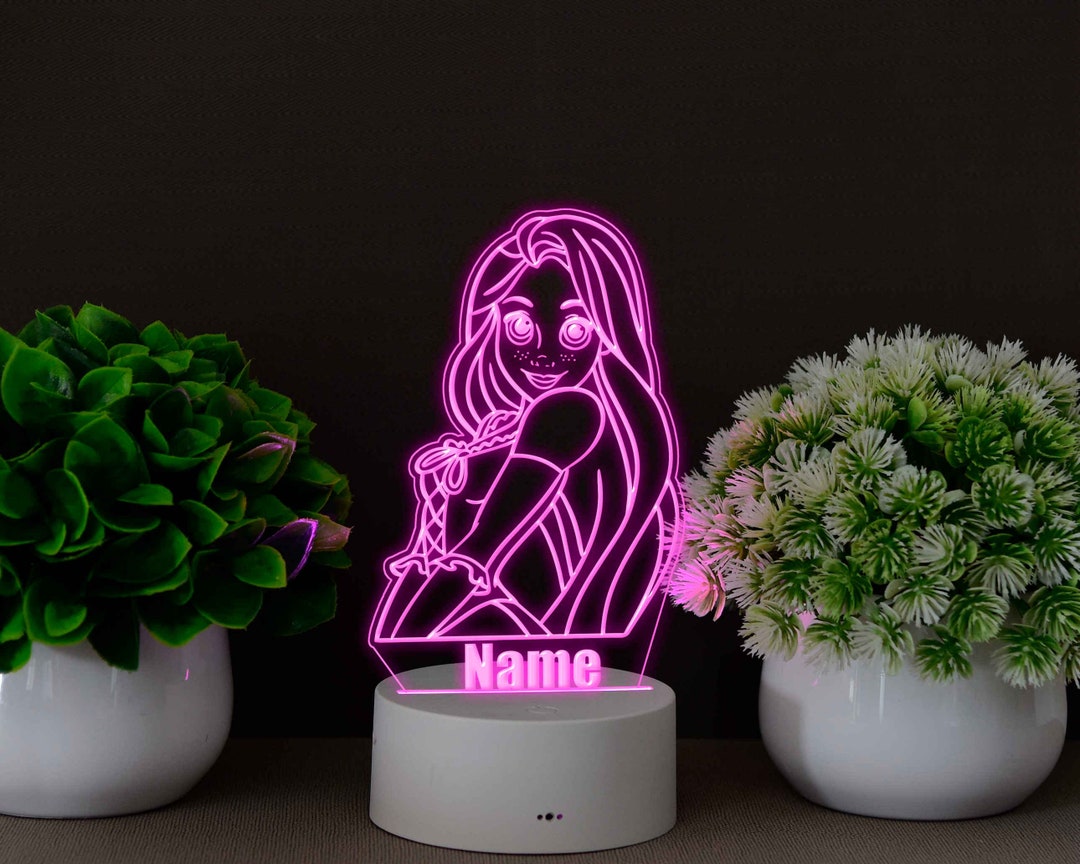 Tangled Rapunzel Night Lights, Custom Night Lamp, Room Decor, Princess ...