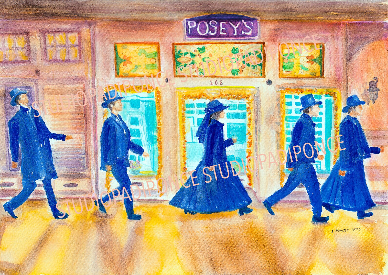 Gilmore Girls in Omnia Paratus Hand-painted Watercolor Art Print, Life and Death Brigade in ...